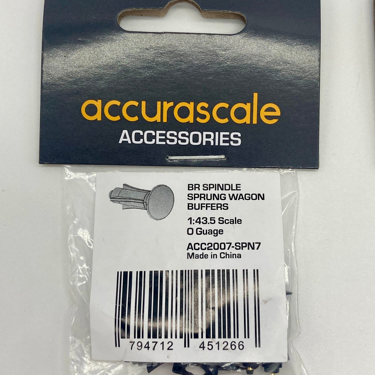 BR Spindle Sprung Wagon Buffers in O Scale — Accurascale