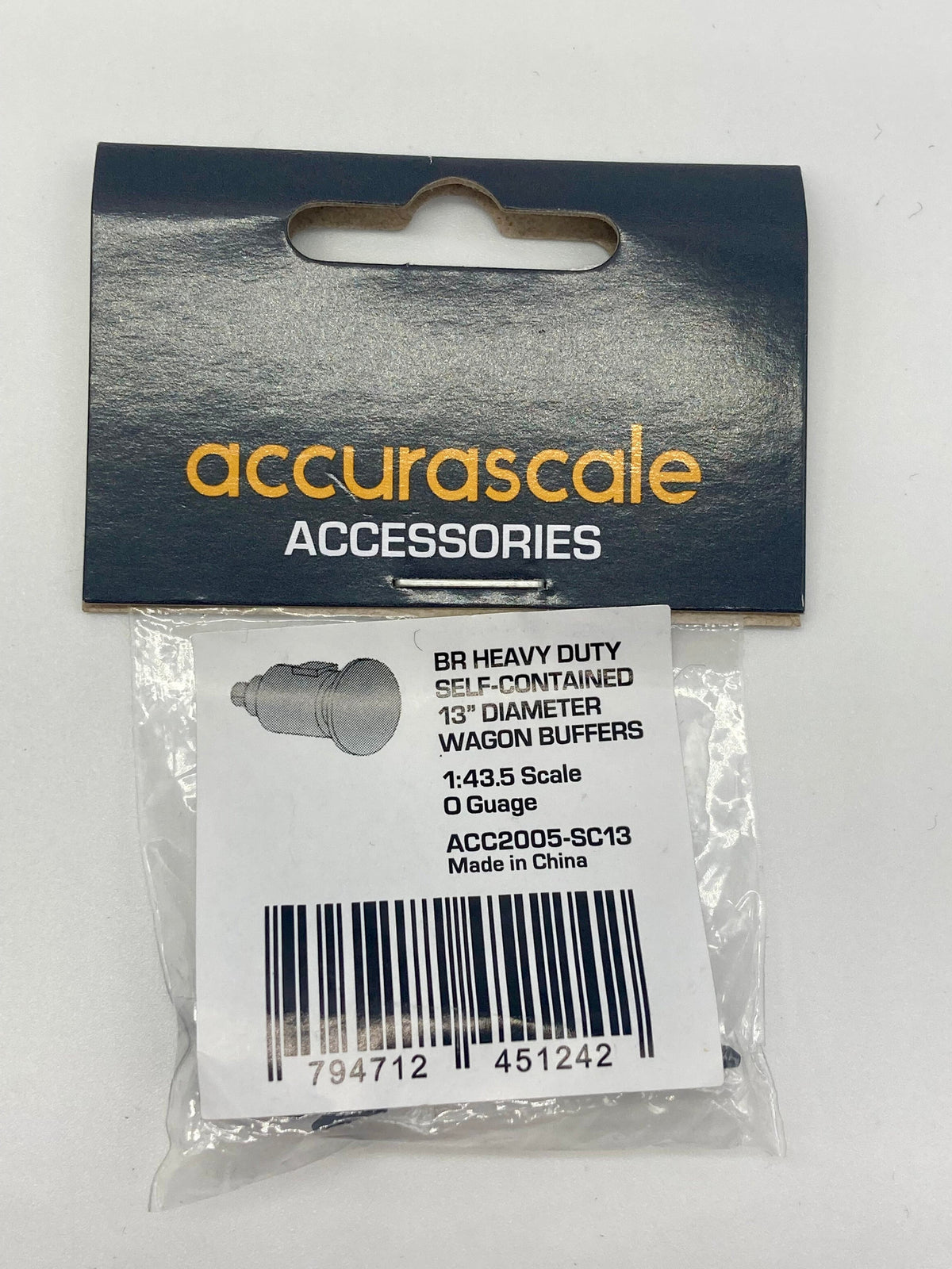 BR Heavy Duty/Self-Contained 13" Diameter Wagon Buffers in O Scale ...