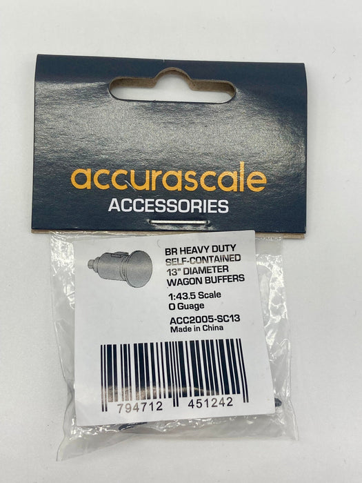 BR Heavy Duty/Self-Contained 13" Diameter Wagon Buffers in O Scale ...